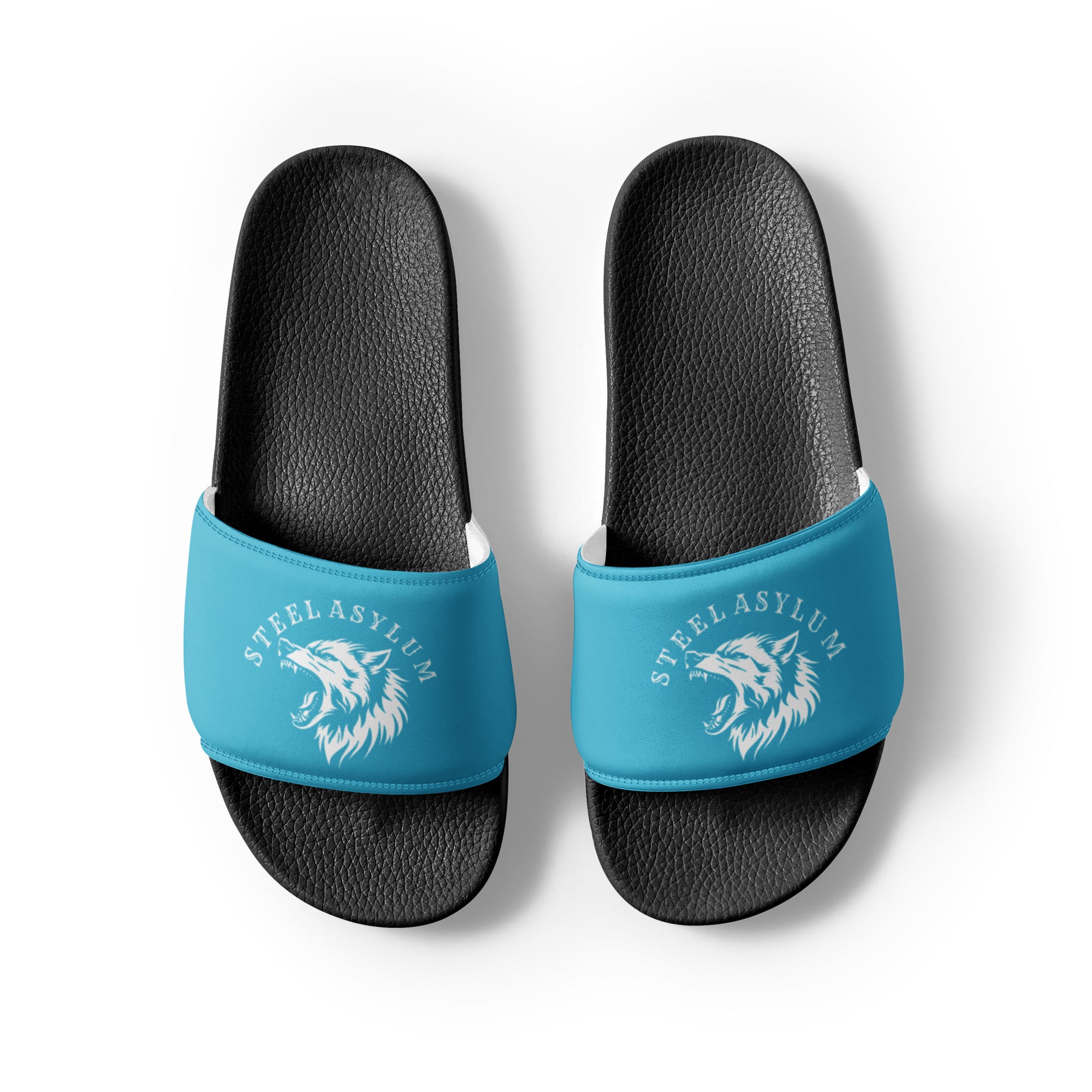 Lone Wolf Blue Slides | Steel Asylum